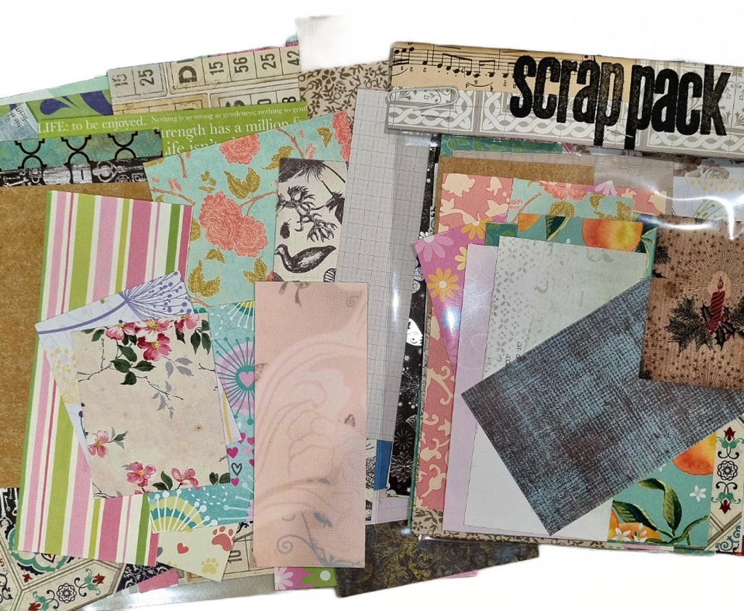 Scrap Pack Papercraft Supplies Scrapbook Paper Pack - Etsy Australia