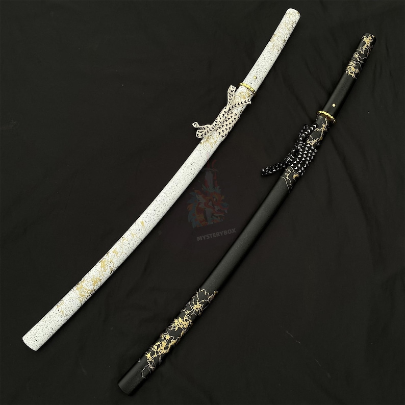 Ghost of Yotei Atsu Katana Damascus Steel Version Hand-forged Gilded ...