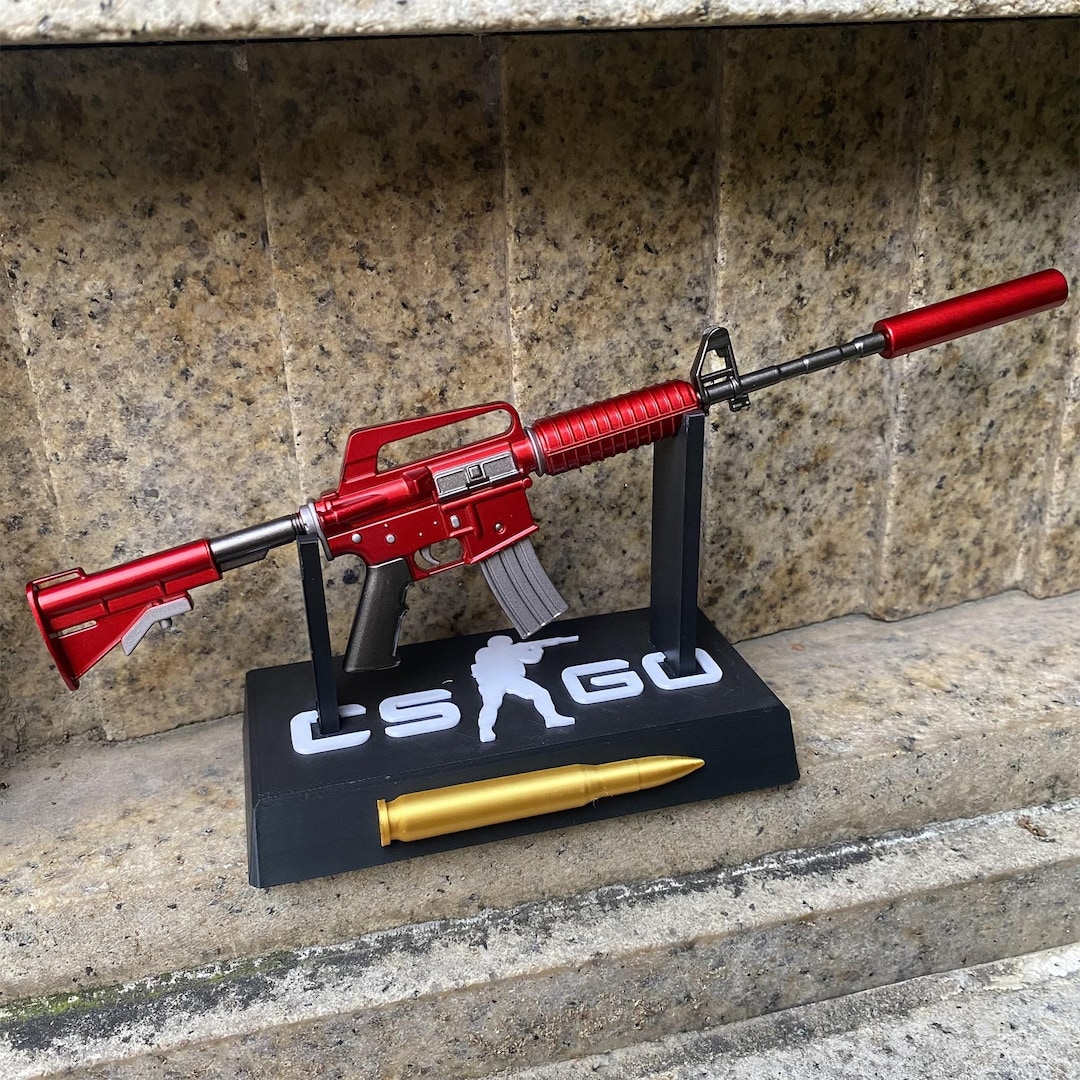CSGO M4A1-S Hot Rod Miniature CS2 Tiny Gun Metal Replica Gamer Gift - Etsy