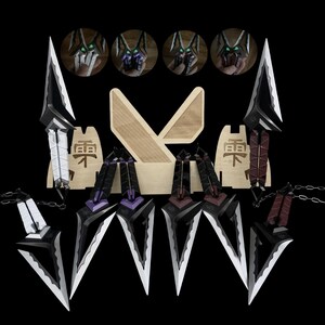 Hand-forged Kuronami No Yaiba Metal Replica: Valorant Kunai Knife With ...