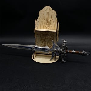 Frostmourne Sword Metal Replica Baphomet Head Sword Lich King Arthas ...