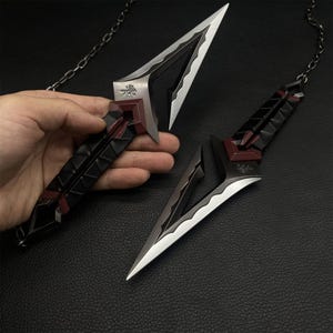 Hand-forged Kuronami No Yaiba Metal Replica: Valorant Kunai Knife With ...