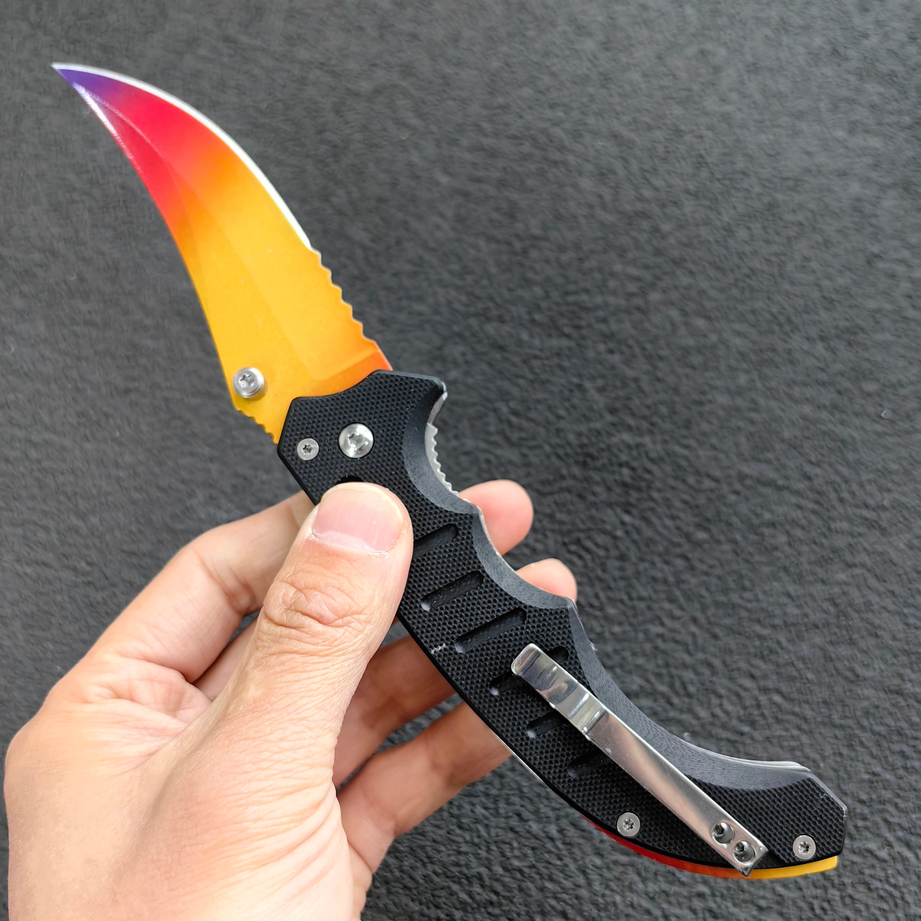 CSGO Fade Skin Flip Knife Gamma Loot Box CSGO Fade Karambit Trainer ...