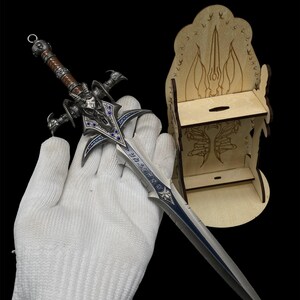 Frostmourne Sword Metal Replica Baphomet Head Sword Lich King Arthas ...