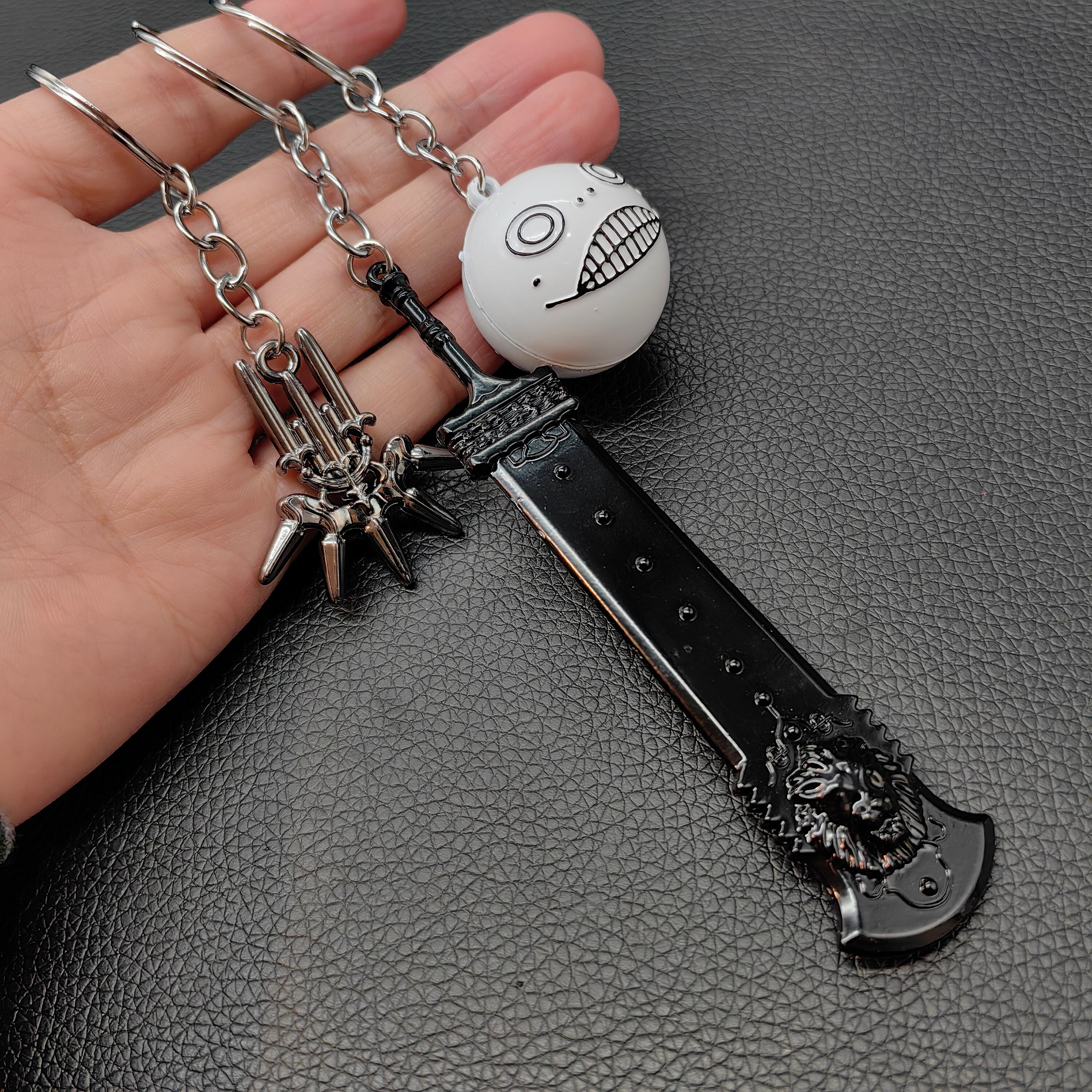Nier Automata Beastlord Sword Metal Keychain Emil Head Pendant Cool ...