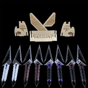 Hand-forged Kuronami No Yaiba Metal Replica: Valorant Kunai Knife With ...