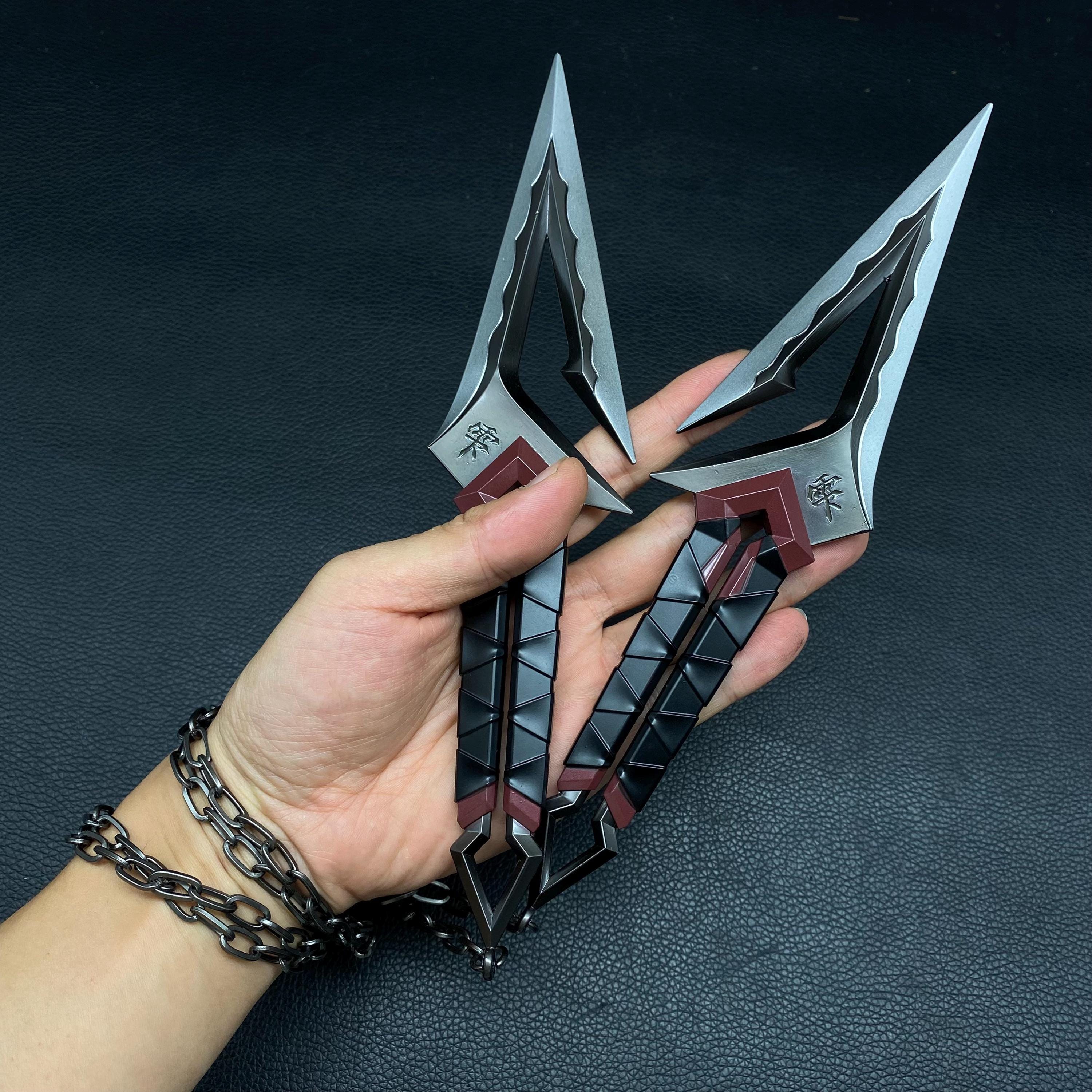Hand-forged Kuronami No Yaiba Metal Replica: Valorant Kunai Knife With ...