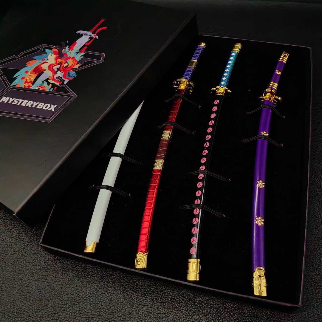 Roronoa Zoro Katanas Mystery Gift Box Shusui Katana Enma Sword Sandai Kitetsu Katana Wado ...
