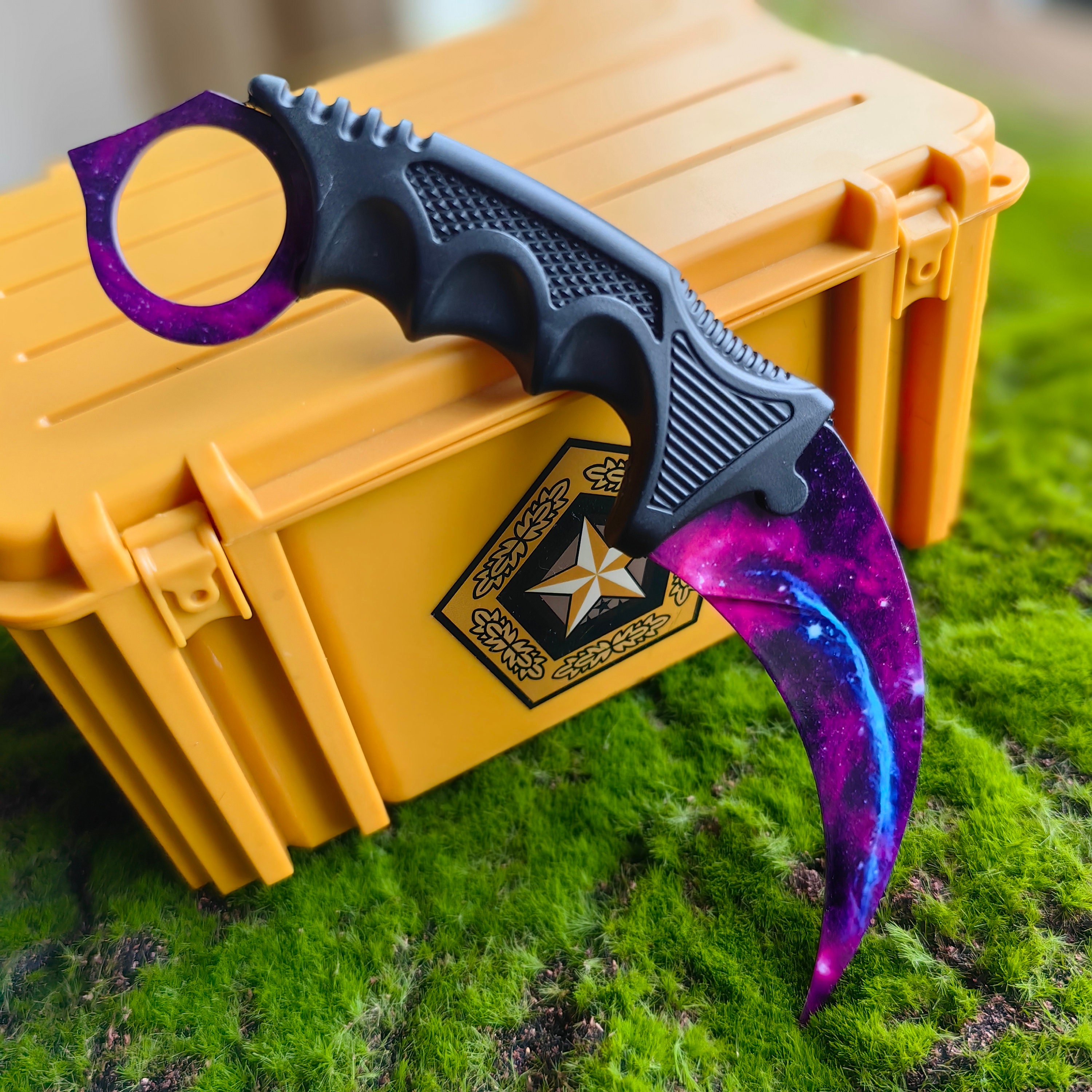 CSGO Loot Box Melee Weapon Box Galaxy Skin Karambit Gamma Doppler Karambit Blunt Blade Cosplay ...
