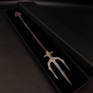 Hand-forged Aquaman Trident Steel Small Replica Atlantis Trident Mini ...