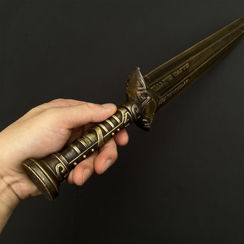 Hand-forged Skyrim Dwarven Dagger Ancient Technology Handmade Brass ...