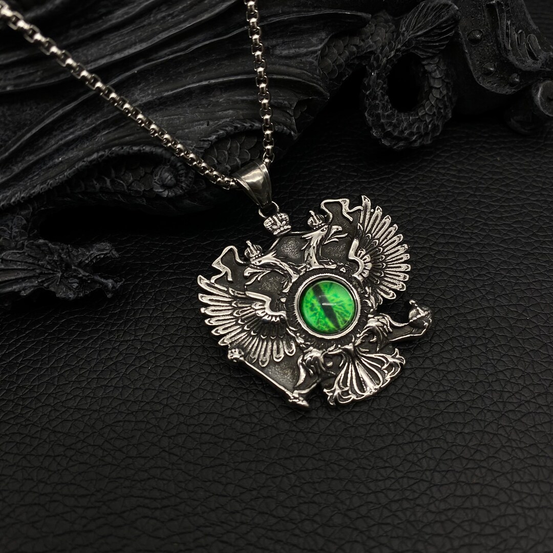 Cthulhu Jewelry Double Headed Eagle Pendant Necklace Eagle - Etsy