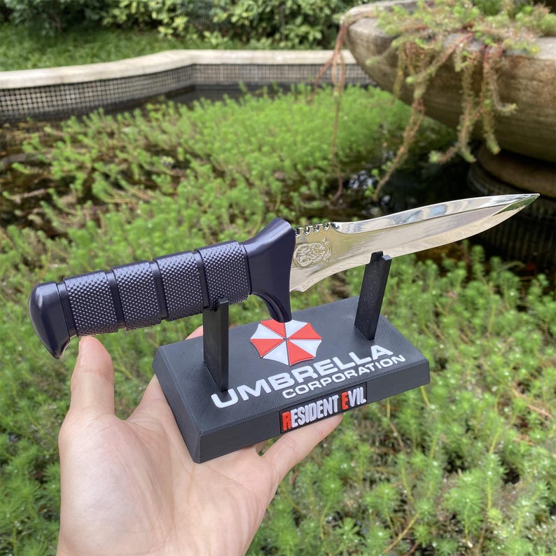 Metal Resident Evil 4 Leon Primal Knife Replica RE4 Gamer Cool Gifts ...