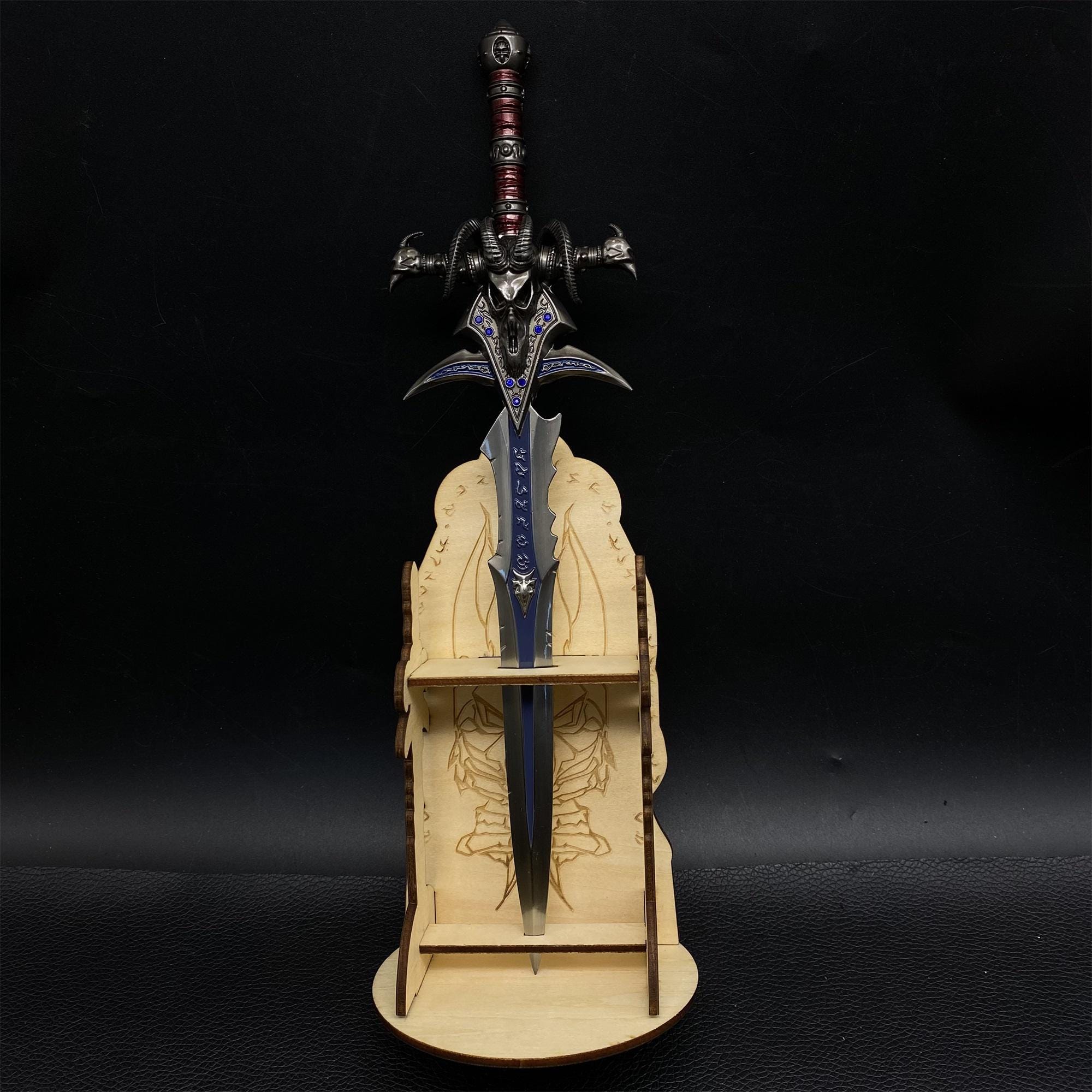 Frostmourne Sword Metal Replica Baphomet Head Sword Lich King Arthas ...