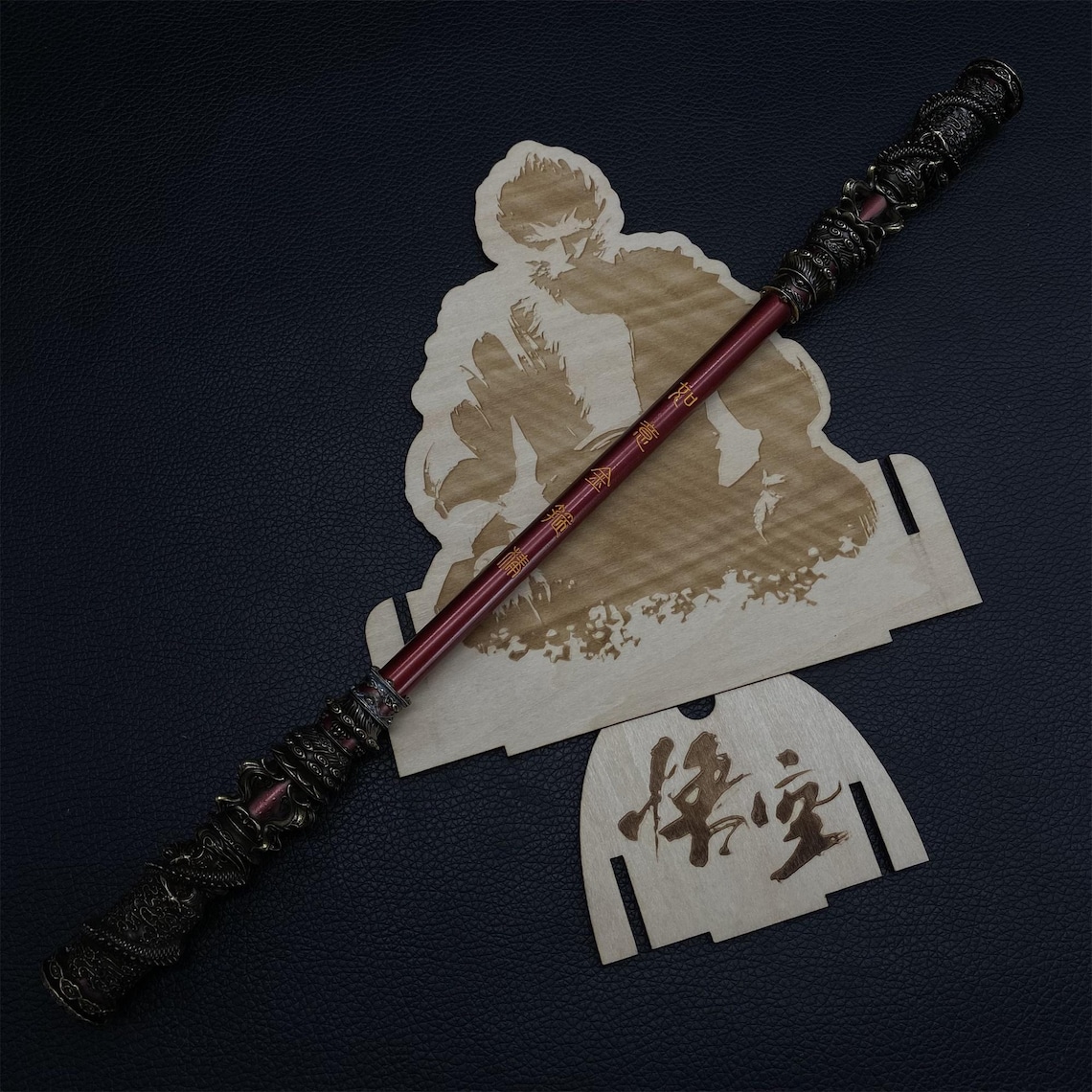 Handmade Black Myth Wukong Ruyi Jingu Bang Staff Monkey King Bar Golden ...