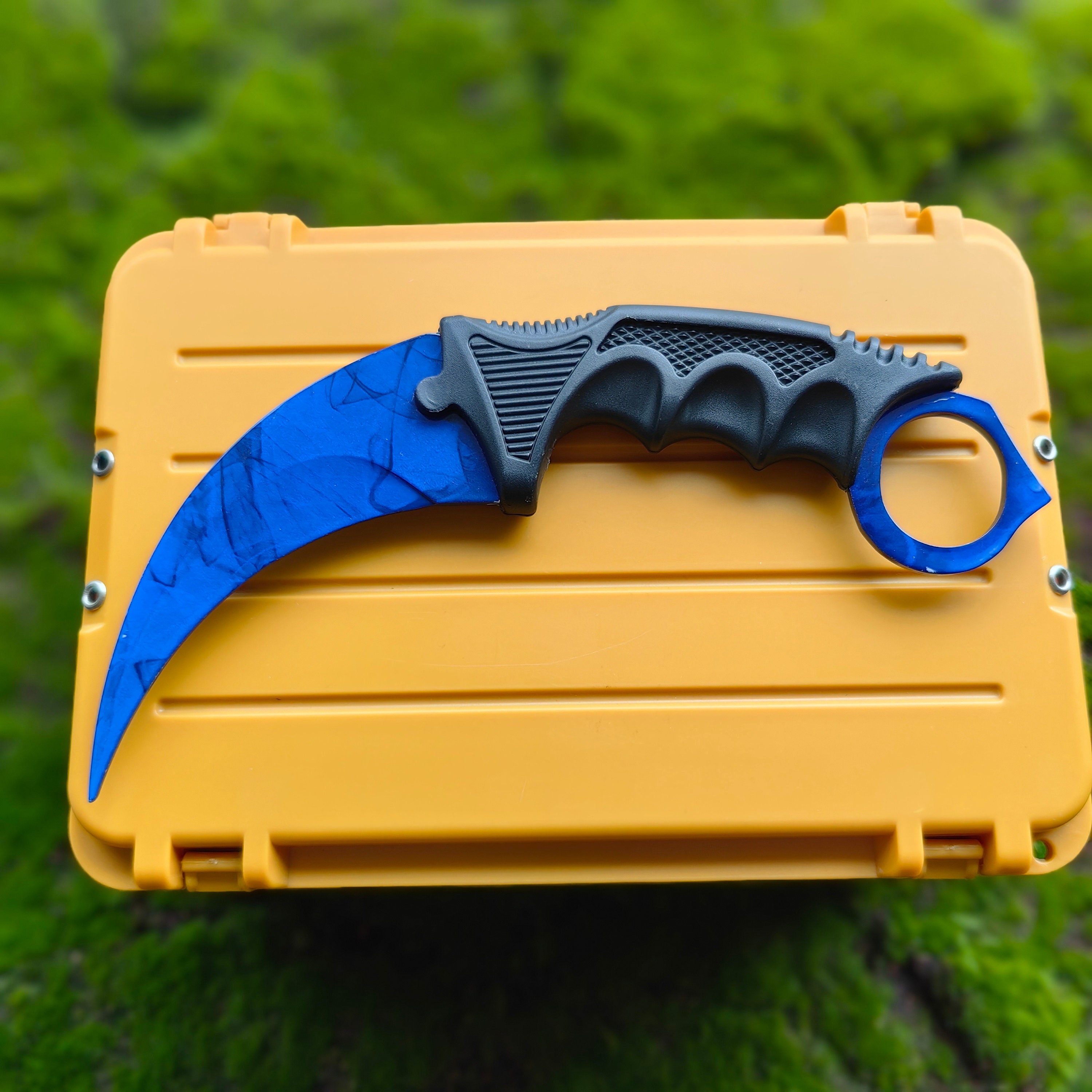 CSGO Karambit Metal Replica: Blue Gem Sapphire Skin With Gift Box - Etsy