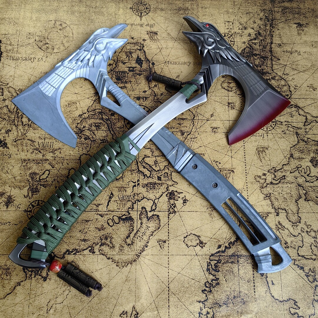 Metal Bloodhound Heirloom Bloodhound Axe Full Size Raven Bite Blunt ...
