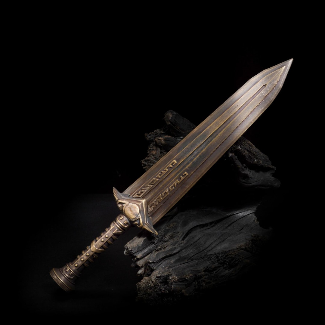Hand-forged Skyrim Dwarven Dagger Ancient Technology Handmade Brass ...