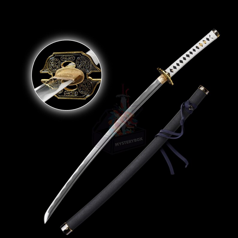 Hand-forged DMC5 IRL Vergil's Yamato Katana 1065 Carbon Steel Blade ...