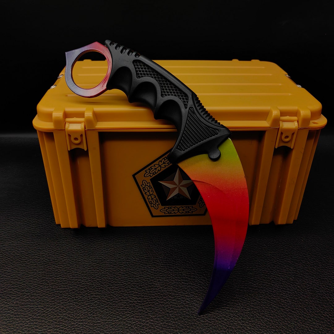 CSGO Gamma Box Fade Karambit Trainer Fade Skin Knife CSGO Melee Weapon ...