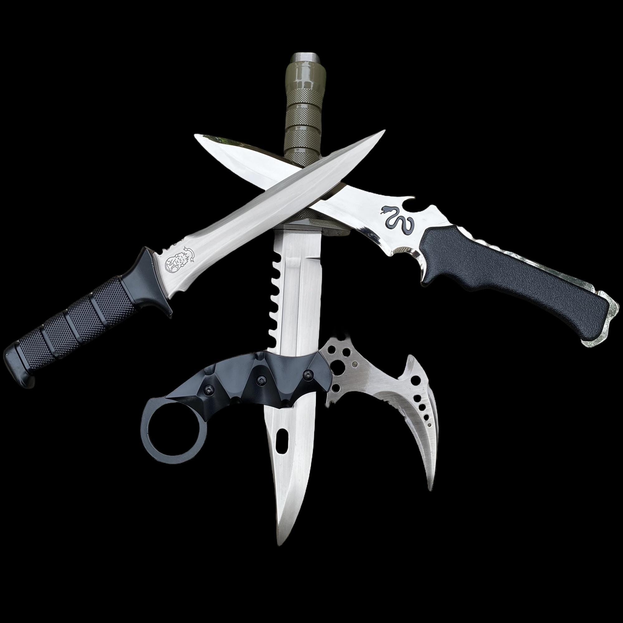 Classical Resident Evil Series Knife in Real Life Metal Leon Krauser ...