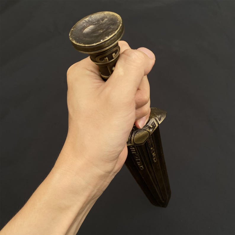 Hand-forged Skyrim Dwarven Dagger Ancient Technology Handmade Brass ...