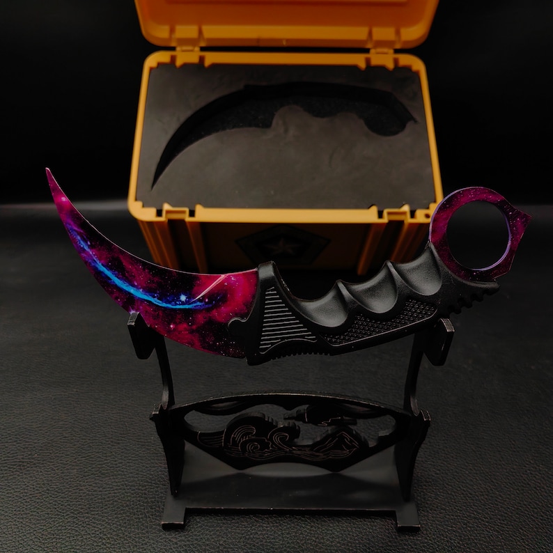 CSGO Loot Box Melee Weapon Box Galaxy Skin Karambit Gamma Doppler Karambit Blunt Blade Cosplay ...
