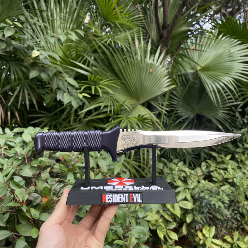 Metal Resident Evil 4 Leon Primal Knife Replica RE4 Gamer Cool Gifts ...