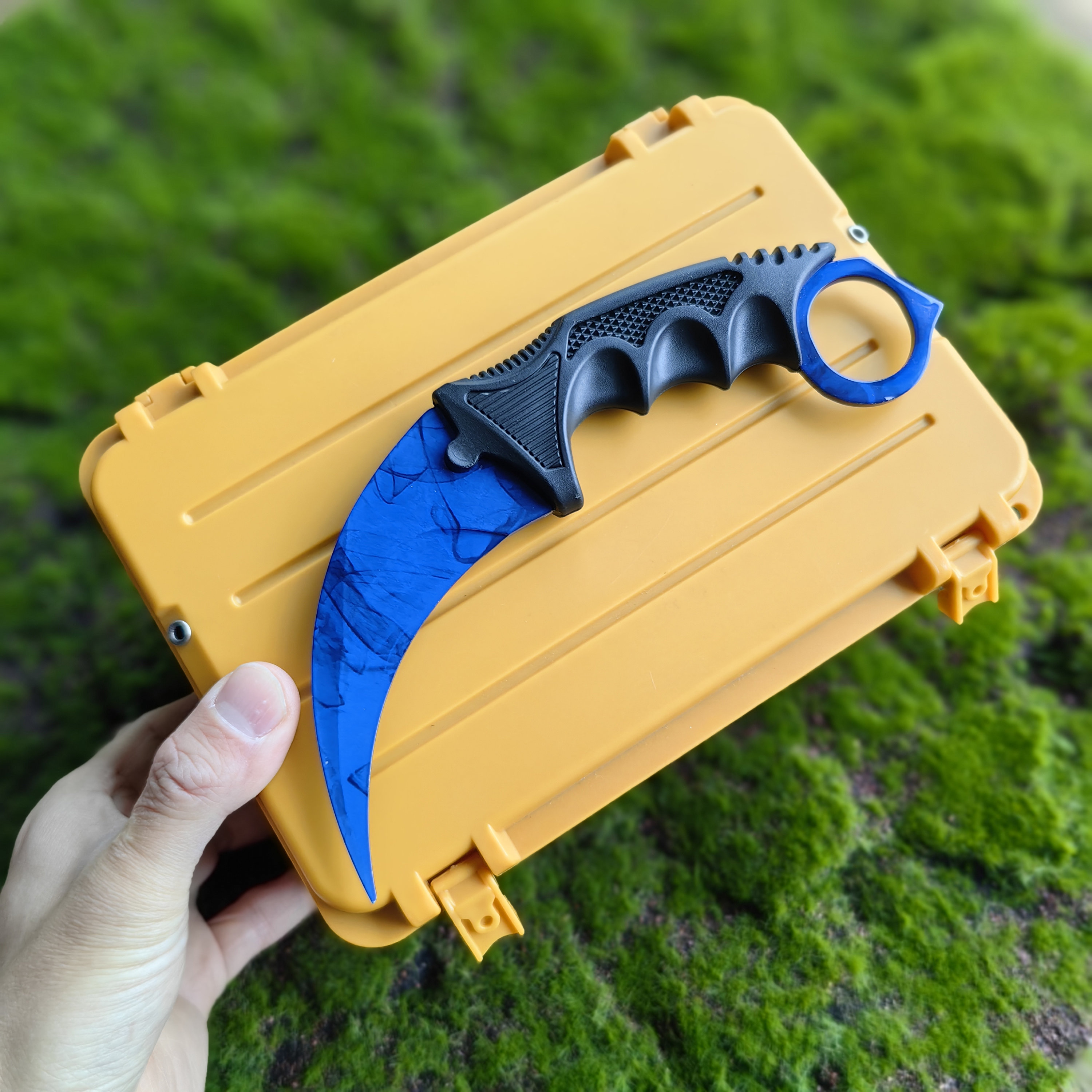 CSGO Karambit Metal Replica: Blue Gem Sapphire Skin With Gift Box - Etsy