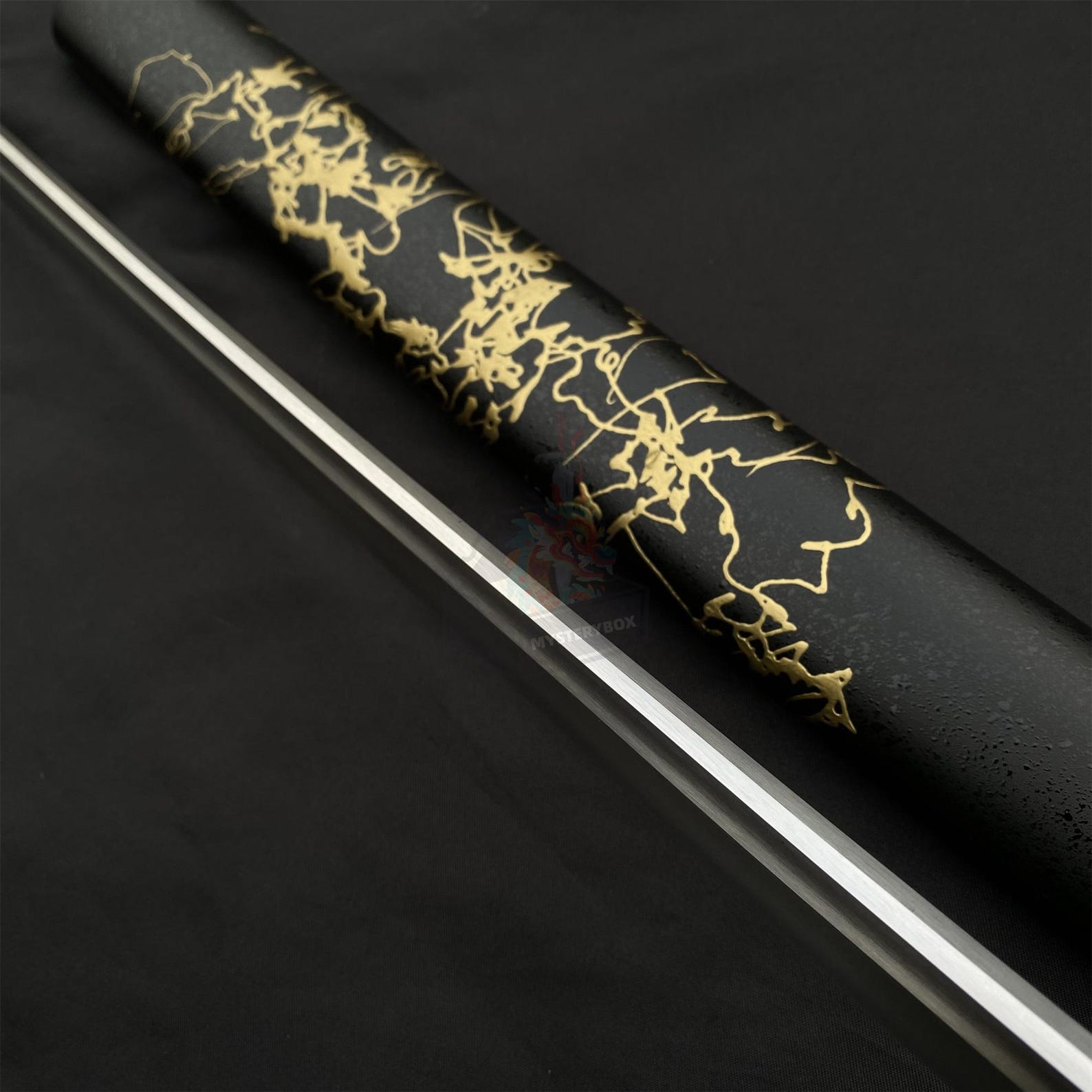 Ghost of Yōtei Katana Atsu Gilded Night Katana Samurai Sword Carbon ...