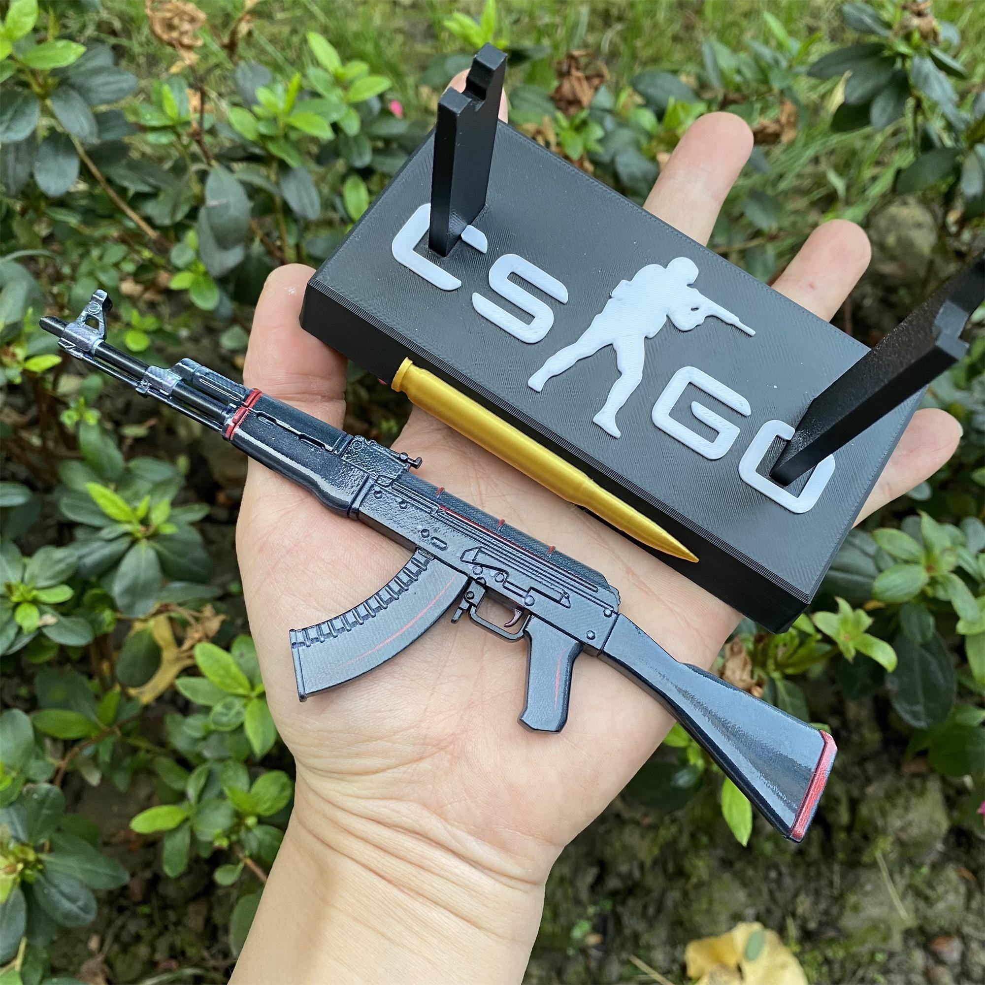 CSGO AK47 Redline 1:6 Scale Tiny AK-47 Miniature Gamer Christmas Gifts ...
