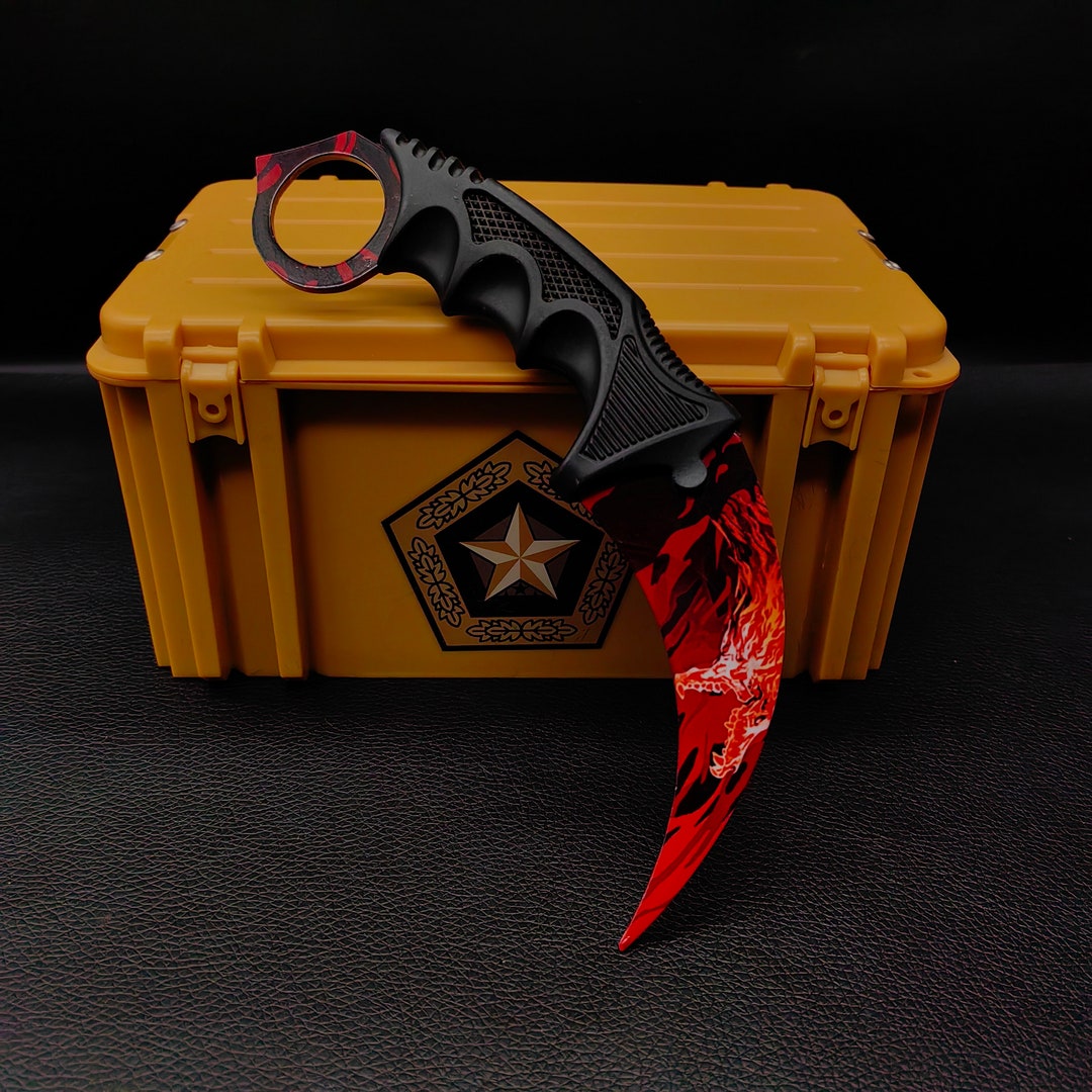 CSGO Karambit Trainer Knife: Roar Skin, Blunt Blade, Gamer Gift - Etsy