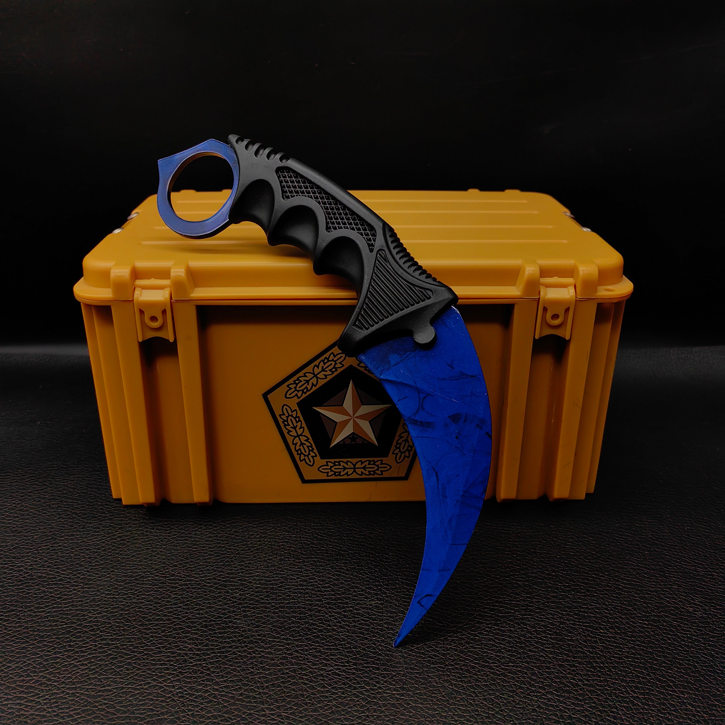CSGO Blue Gem X Sapphire Karambit Blue Gamma Doppler Skin Box CSGO Gamma Case Karambit Trainer ...