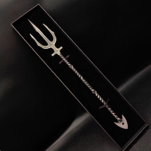 Hand-forged Aquaman Trident Steel Small Replica Atlantis Trident Mini ...