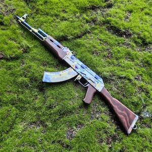 CSGO AK47 Case Hardened Skin Small Scale Replica Case Hardened AK47 1/6 Scale Metal Miniature ...