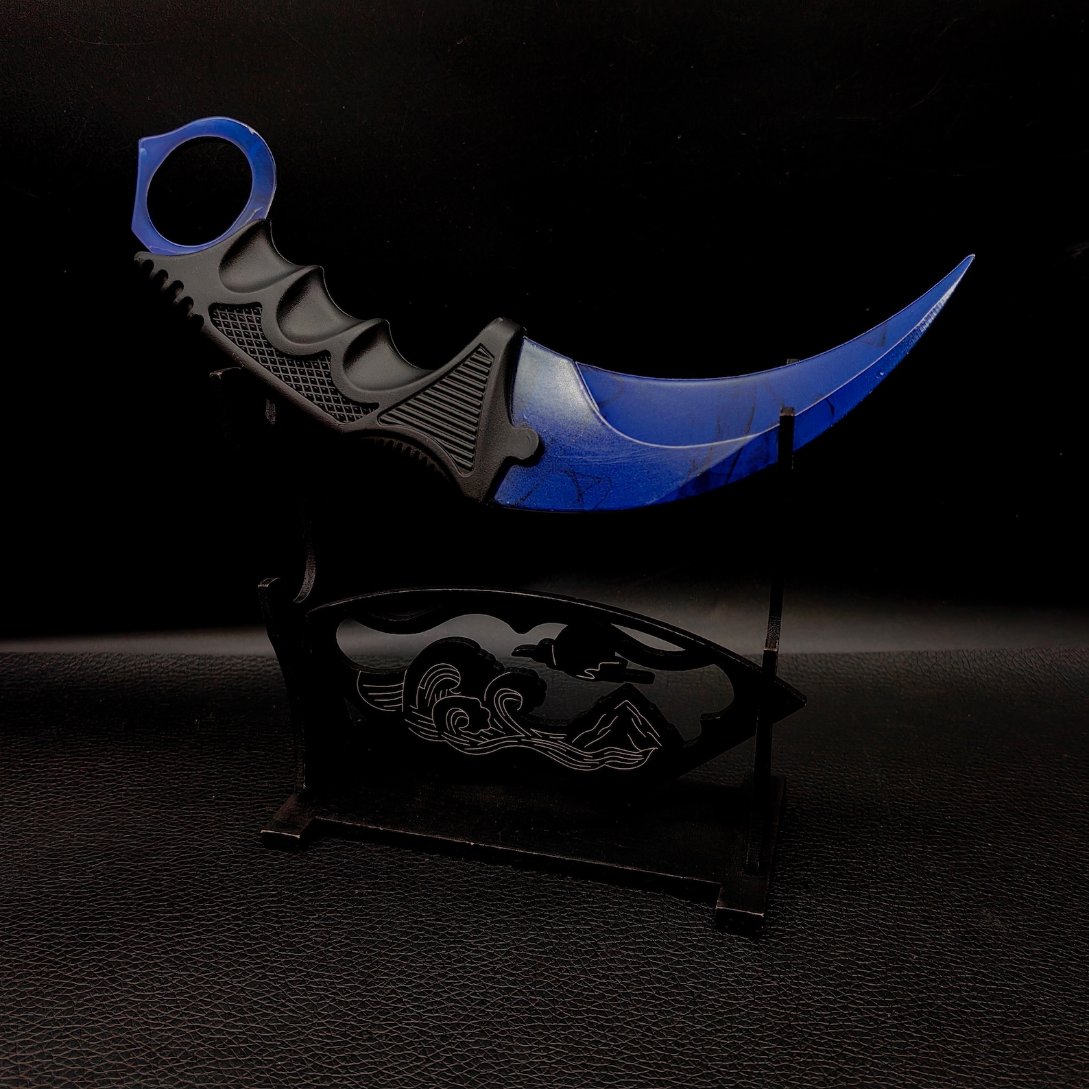 CSGO Karambit Metal Replica: Blue Gem Sapphire Skin With Gift Box - Etsy