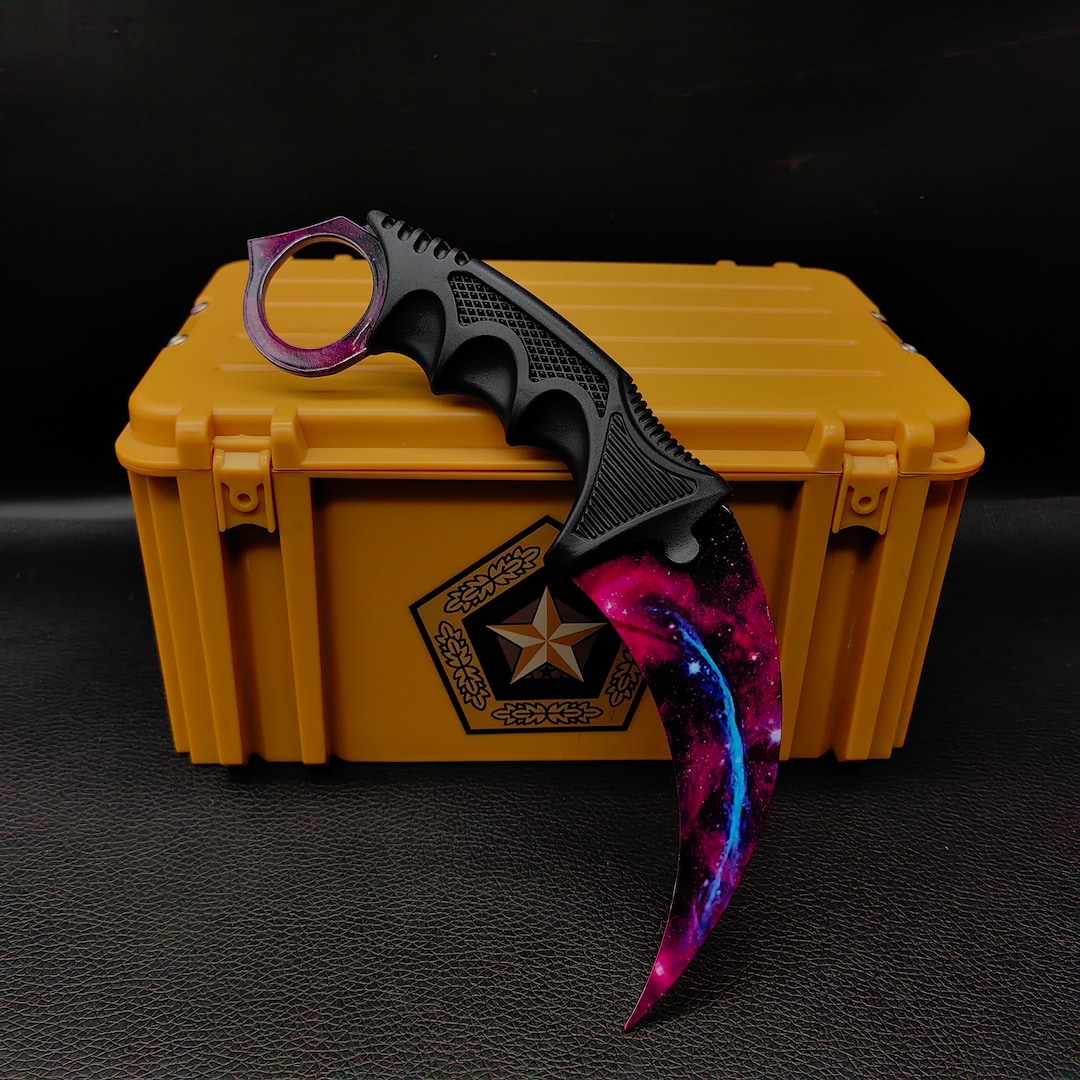 CSGO Loot Box Melee Weapon Box Galaxy Skin Karambit Gamma Doppler Karambit Blunt Blade Cosplay ...