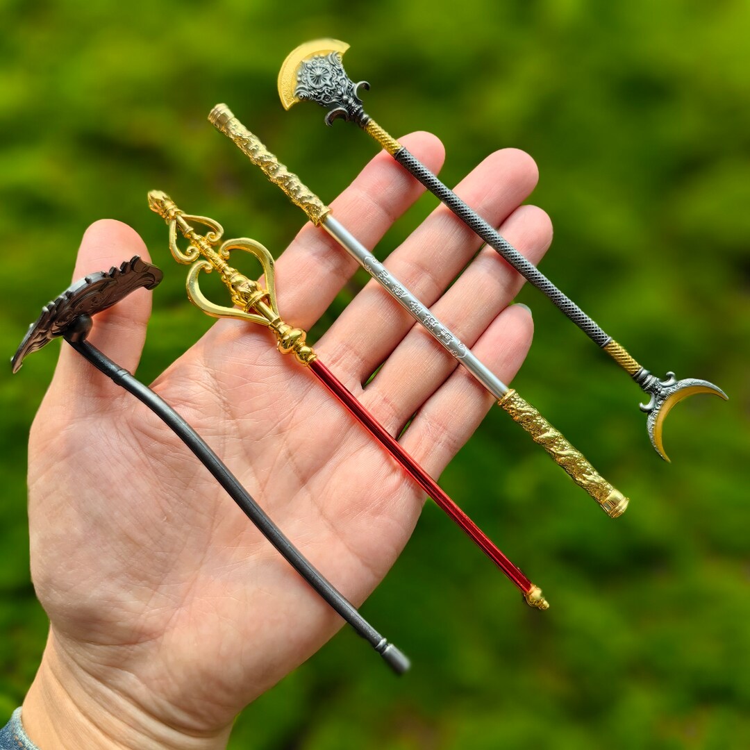 Monkey King Golden Cudgel Sun Wukong Journey to the West Buddhist Zen Staff Zhu Bajie Nine ...