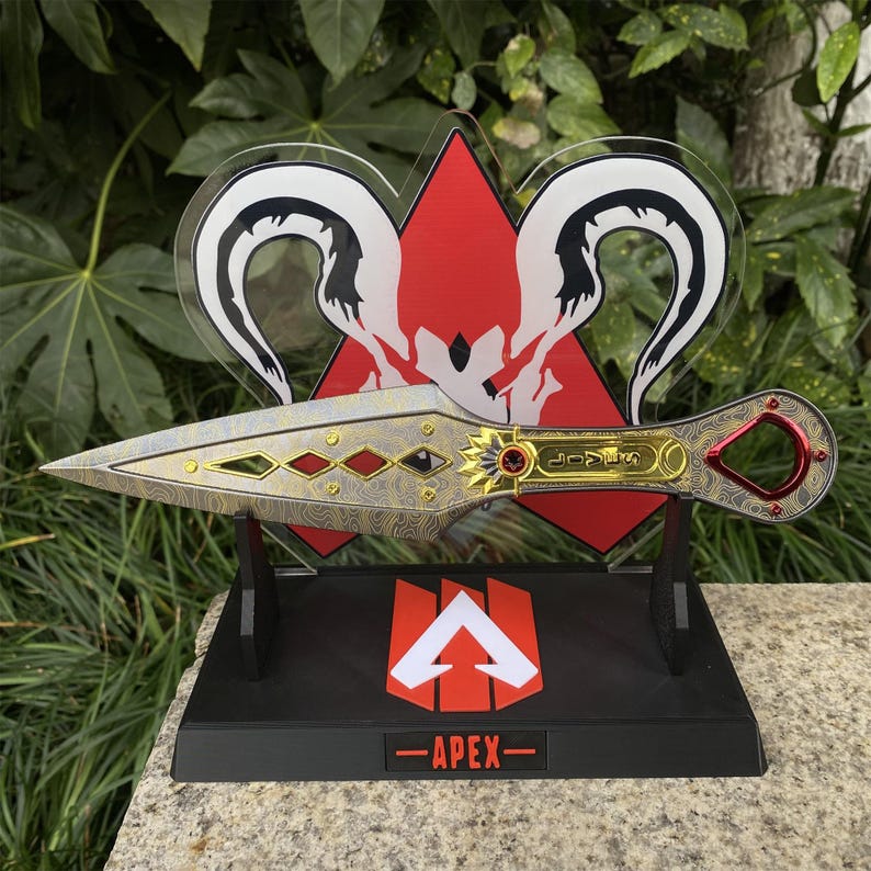 Wraith Heirloom Recolor Kunai Fantastic Damascus Steel Pattern Blade ...