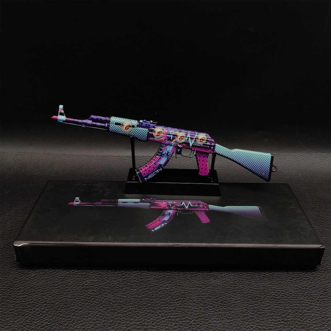 CSGO AK47 Neon Rider Skin Small Scale Replica Neon Rider AK47 1/6 Scale ...