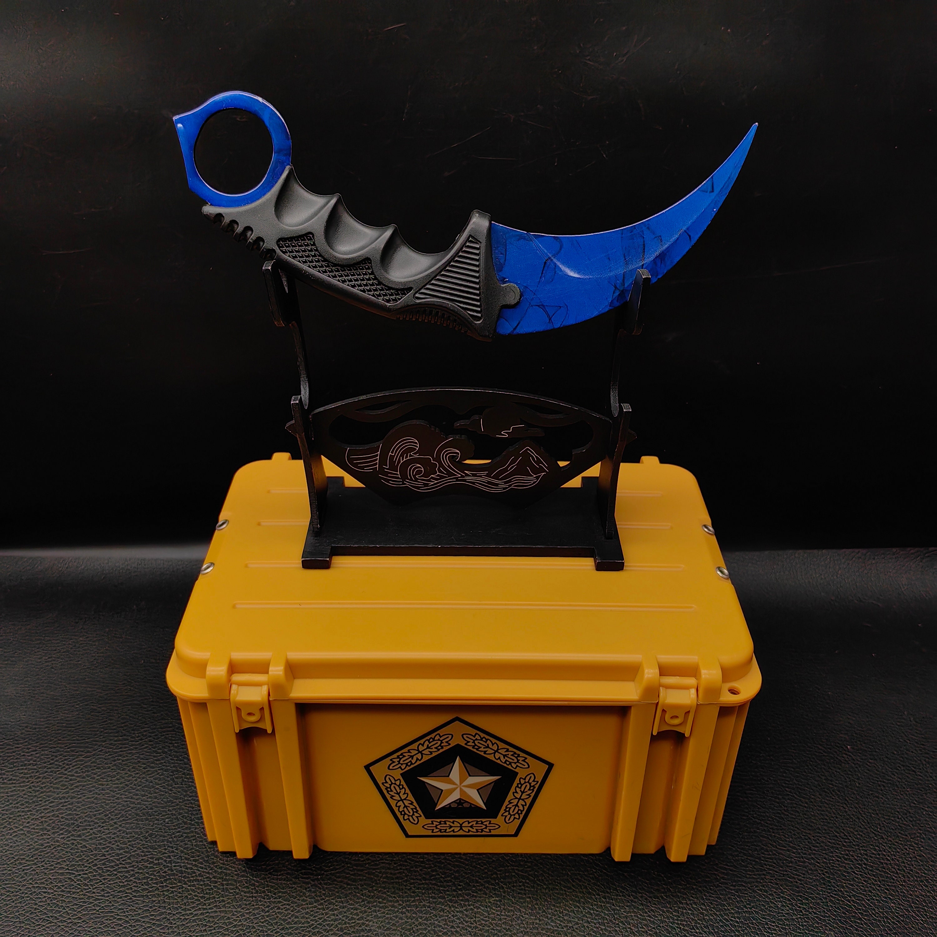 CSGO Karambit Metal Replica: Blue Gem Sapphire Skin With Gift Box - Etsy