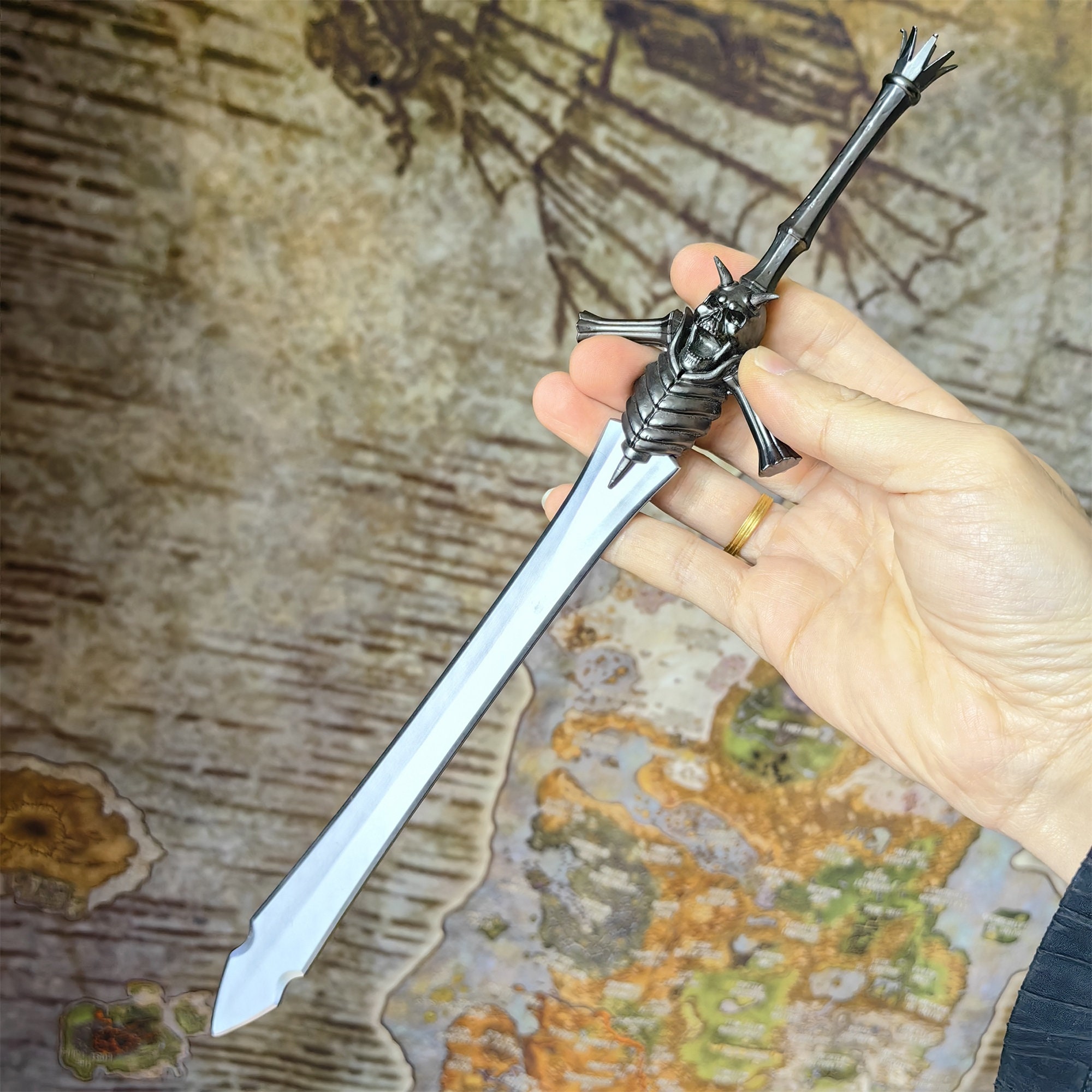 Hand-painted DMC Dante Rebellion Sword Miniature Dante Skull Sword ...