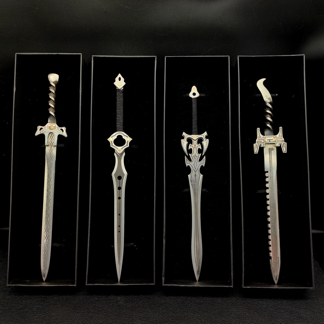 Hand-forged Mini Sword Yuan Hong, Shachi, Monster Sword - Etsy
