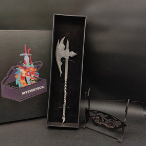 Hand-forged Ebony War Axe Tiny Ebony Axe Aquaman Trident Steel King ...