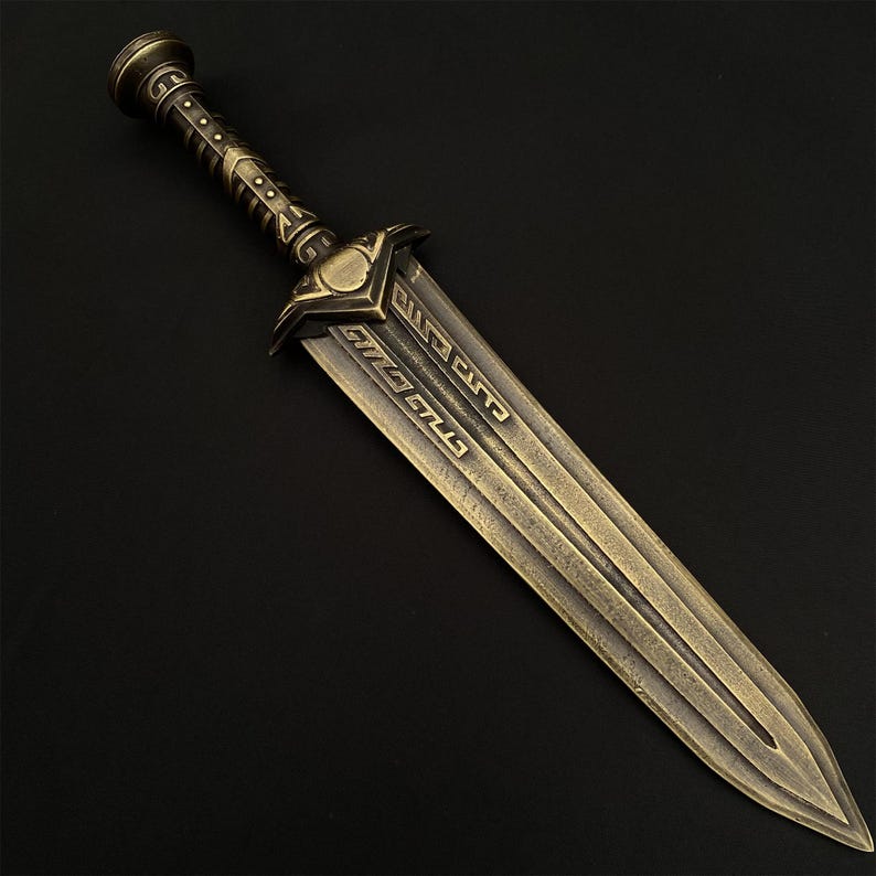 Hand-forged Skyrim Dwarven Dagger Ancient Technology Handmade Brass ...