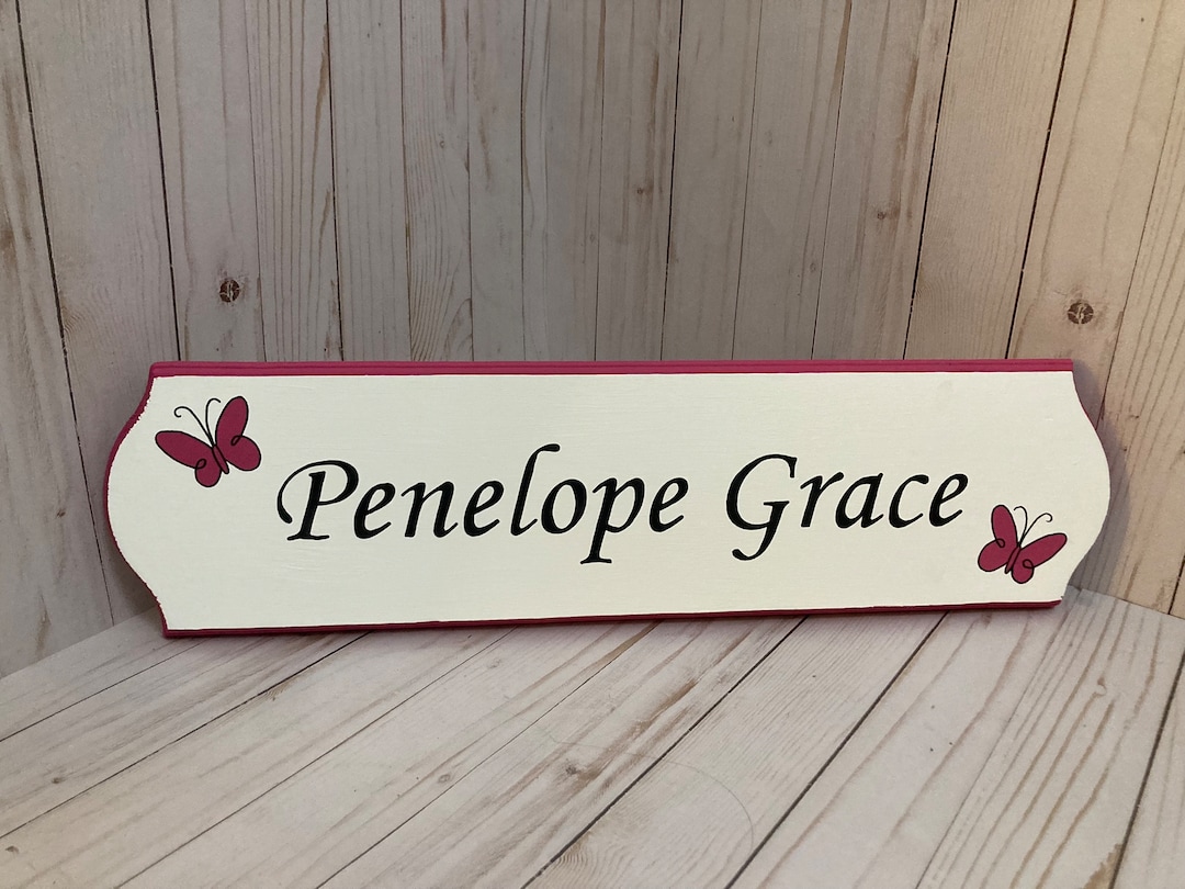 Personalized Name Sign for Children - Hand Painted - Etsy