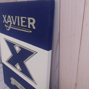 Xavier University Hand Painted Canvas Sign - Etsy
