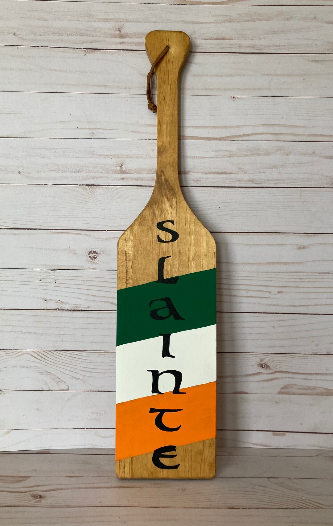 Irish Slainte Paddle - Hand Painted - Irish Decor - Home Decor - St ...