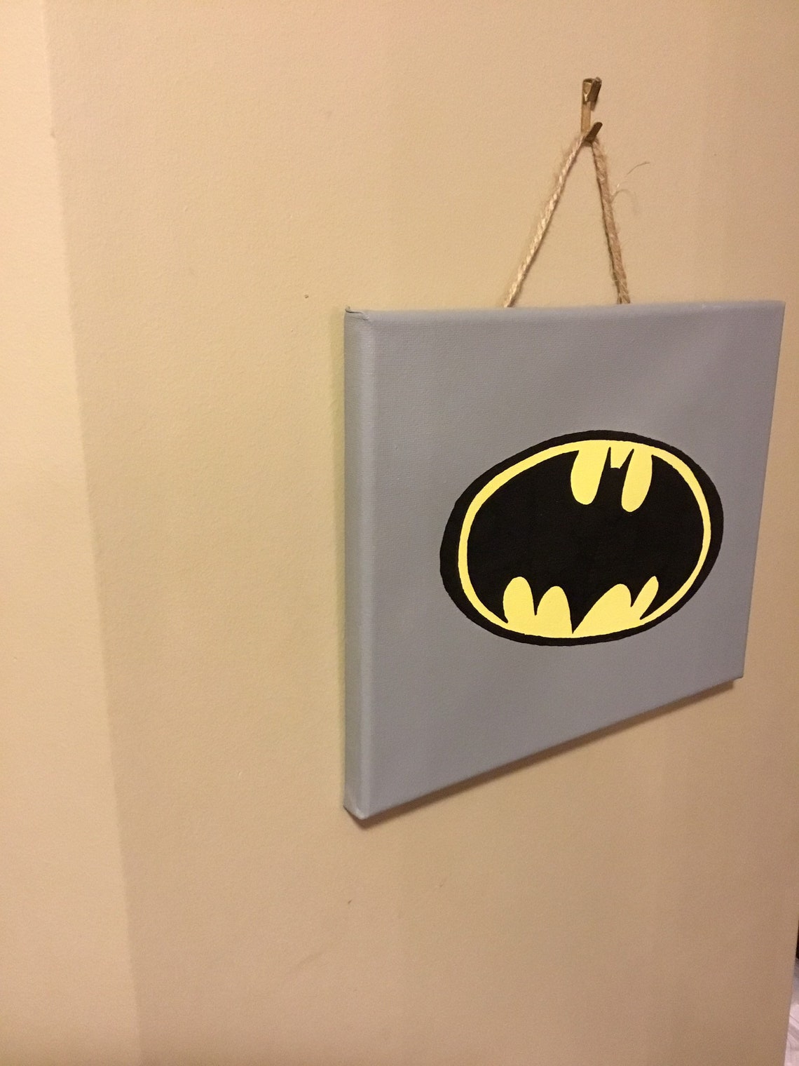 Batman Hand Painted 10x8 Canvas - Etsy