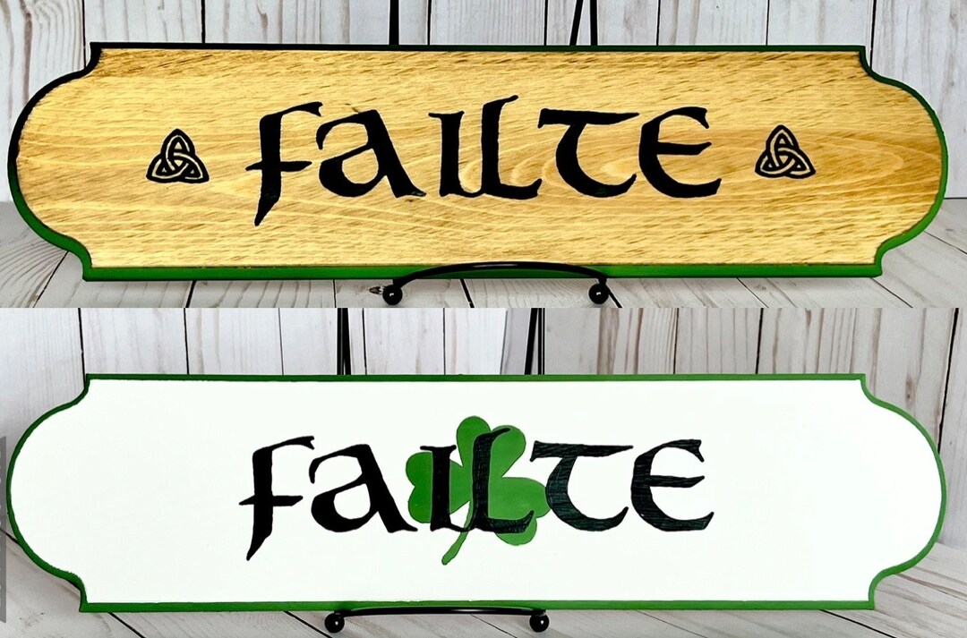 Failte Hand Painted Irish Sign - Etsy